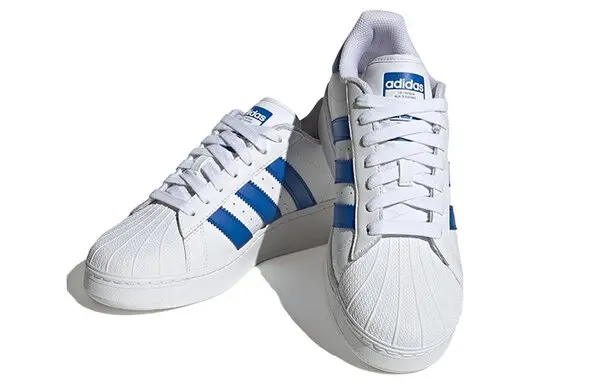 Adidas Originals Superstar Xlg Platform Sneakers - Cloud White/blue/cloud White