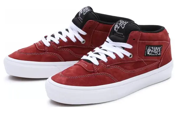 VANS Half Cab "pig Suede Brick" Sneakers - Red/black/white