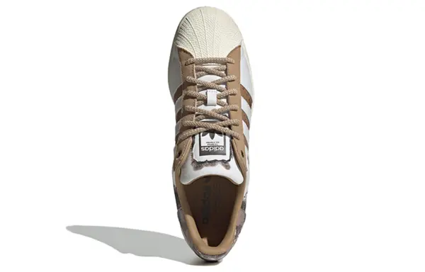 Adidas Originals Superstar Shoes - White/brown