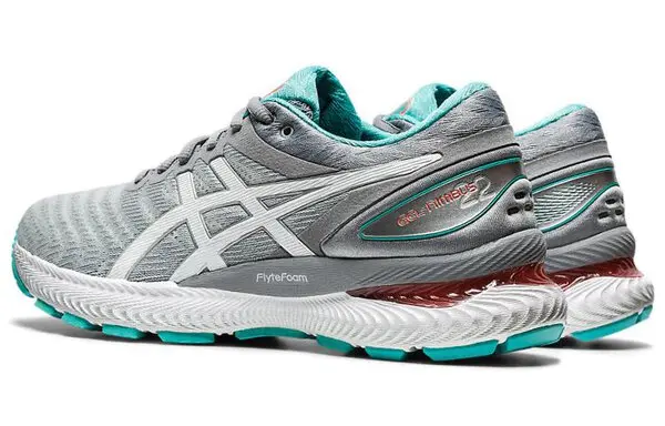 Asics Gel-nimbus 22 Wide Running Shoes - Grey/white