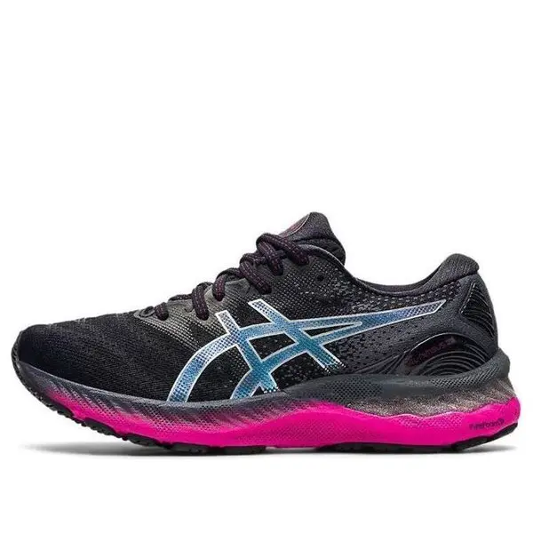 Asics Gel-nimbus 23 "black Pure Silver" Athletic Shoes - Grey/black/blue