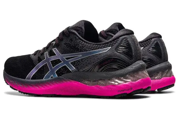 Asics Gel-nimbus 23 "black Pure Silver" Athletic Shoes - Grey/black/blue