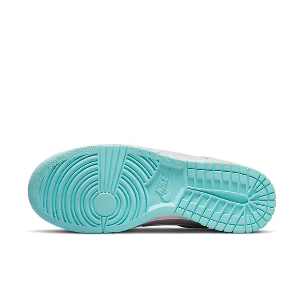 Nike Dunk Low Se "barbershop" Sneakers - Gray/white/blue