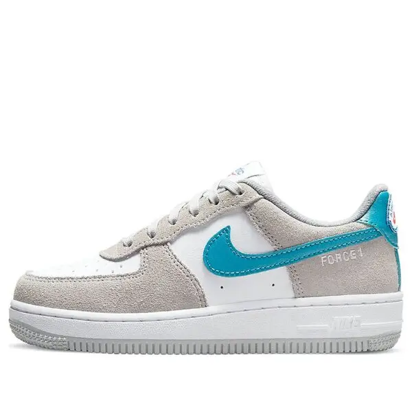 Nike Force 1 Lv8 "light Smoke Grey - Grey/blue