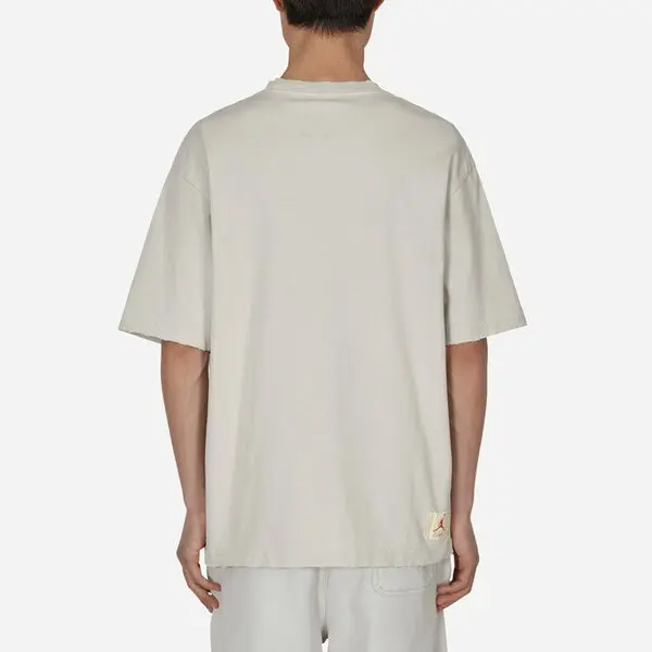 JORDAN X Union Crossover Solid Color Breathable Logo Round Neck Short Sleeve Us Edition Gray - Default Color