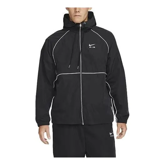 Nike Contrasting Colors Logo Knitted Hooded Jacket - Default Color