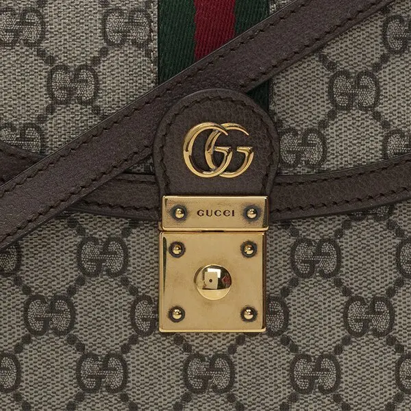 Gucci Ophidia Gg Canvas Shoulder Bag - Cream