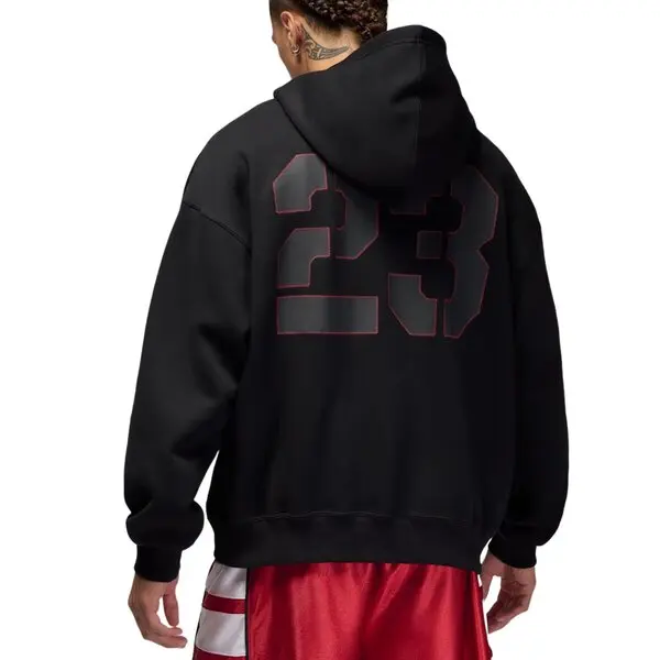 JORDAN Brooklyn Oversized Pullover Hoodie - Black