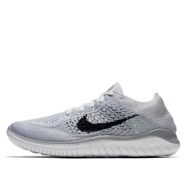 Nike Free Rn Flyknit 2018 Athletic Sneakers - White