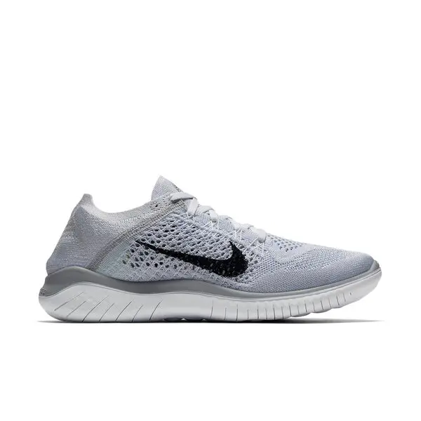 Nike Free Rn Flyknit 2018 Athletic Sneakers - White