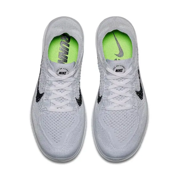 Nike Free Rn Flyknit 2018 Athletic Sneakers - White