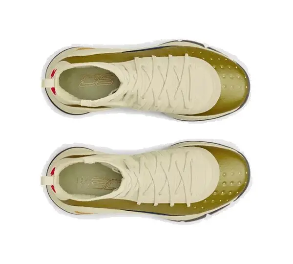 Under Armour Curry 4 Retro 'champions Mindset' High Top Sneakers - Beige/gold