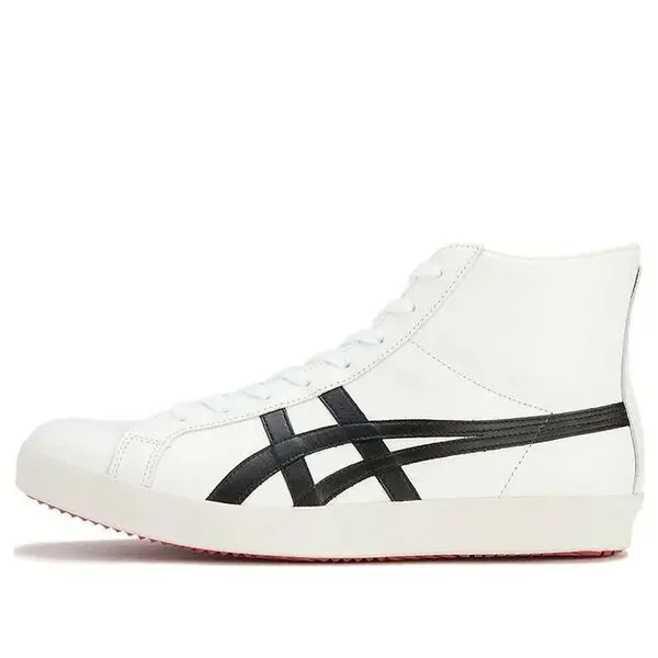 Onitsuka Tiger High Top Lace Up Sneakers - White/black