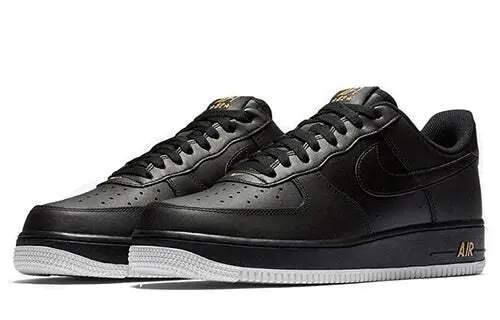 Nike Force 1 '07 "leaf Crest Logo" Sneakers - Black