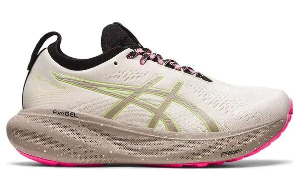 Asics Gel-nimbus 25 Sneakers - Beige/green