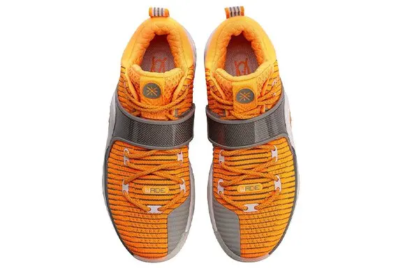 LI-NING Way Of Wade 6 Mid Top Athletic Sneakers - Orange/grey
