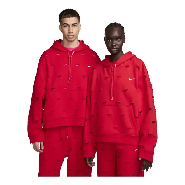 Nike X Jacquemus Swoosh Hoodie - Red/white