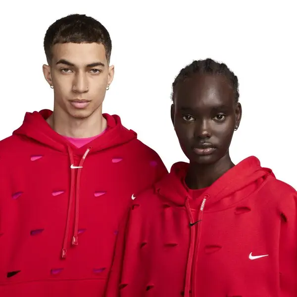 Nike X Jacquemus Swoosh Hoodie - Red/white