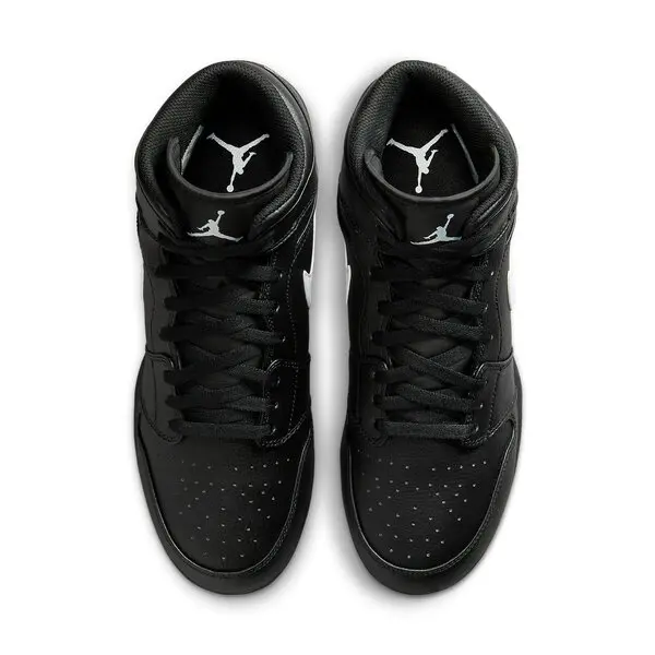 JORDAN 1 Mid Cleats - Black/white/black