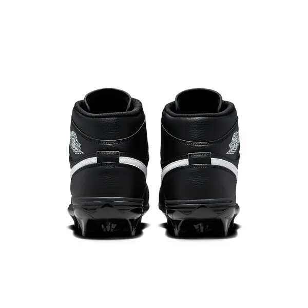 JORDAN 1 Mid Cleats - Black/white/black