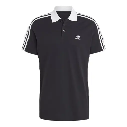 Adidas Originals Adicolor Classics 3-stripes Polo Shirt 'black - Black/white