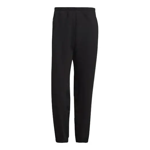 Adidas Originals Blue Version Series Solid Color Casual Sports Long Pants - Black