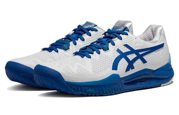 Asics Gel Resolution Tennis Shoes - White/blue