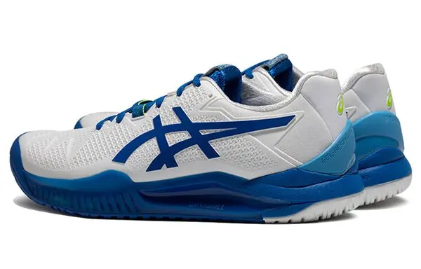 Asics Gel Resolution Tennis Shoes - White/blue