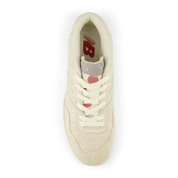 NEW BALANCE 550 "linen" Lace-up Sneakers - Linen/crimson