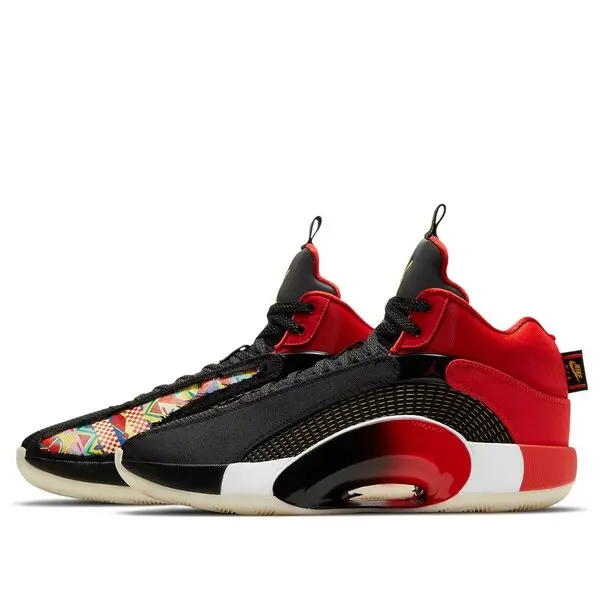 JORDAN 35 High Top Sneakers - Black Red
