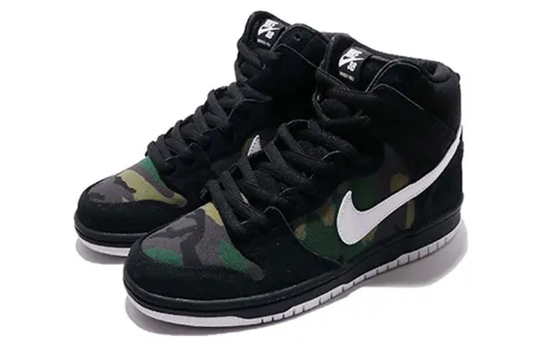 Nike Dunk High Pro Camo Sneakers - Black/white-iguana-baroque Brown