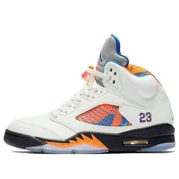 JORDAN Air 5 Retro "international Flight - Sail/orange Peel-blk-hyper Royal