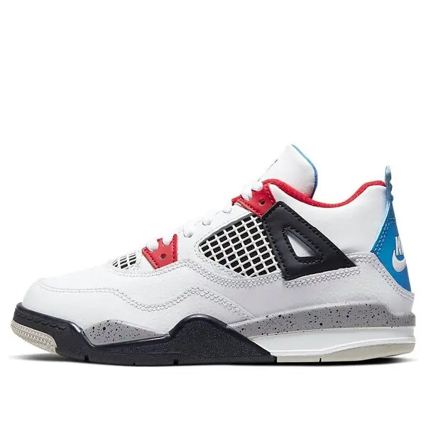 JORDAN 4 Retro Se "what The 4" Sneakers - White/military Blue/fire Red