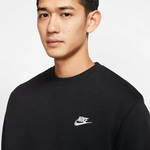 Nike Club Fleece Crewneck Sweatshirt - Black