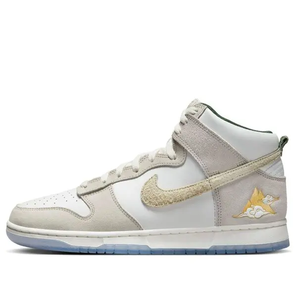 Nike Dunk High "gold Mountain" Sneakers - Summit White/desert Ore/light Bone