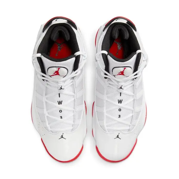 JORDAN 6 Rings High Top Sneakers - White/black/university Red
