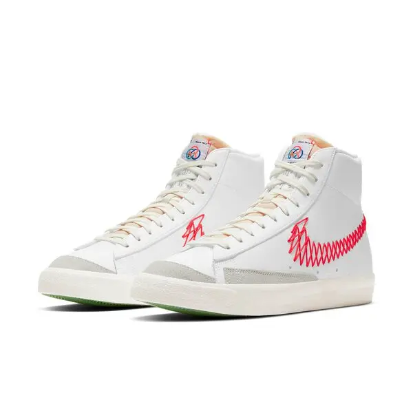 Nike Blazer Mid '77 Vintage Sneakers With Double Zig Zag Stitched Swoosh