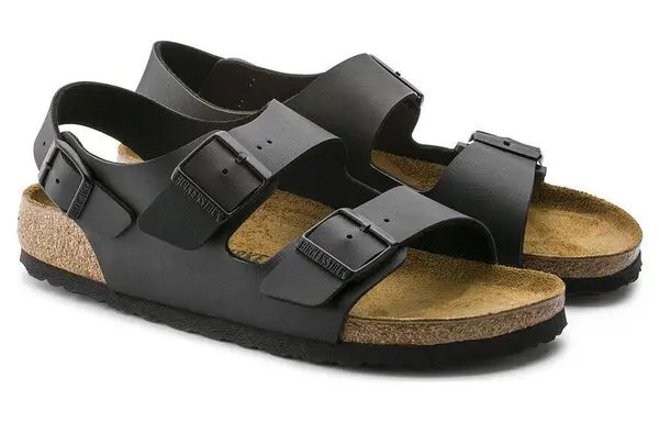 BIRKENSTOCK Milano Sandals - Black/olive