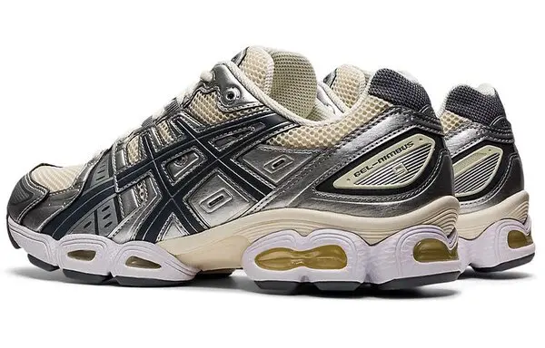 Asics Gel-nimbus "pure Silver Metropolis" Low Top Athletic Sneakers - White/silver