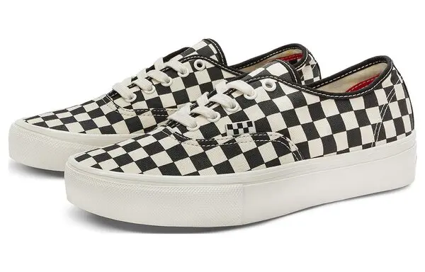 VANS Authentic Checkerboard Low Top Sneakers - Blackwhite