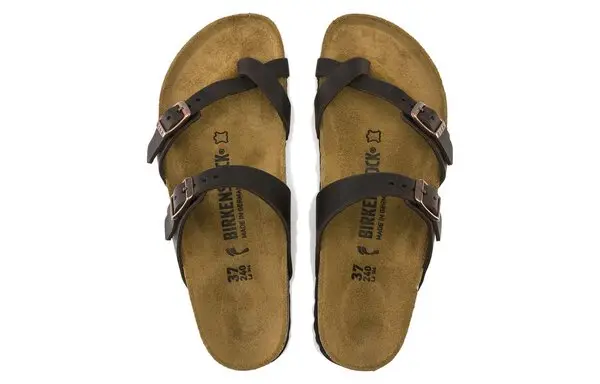BIRKENSTOCK Mayari Natural Leather Oiled Sandals - Brown