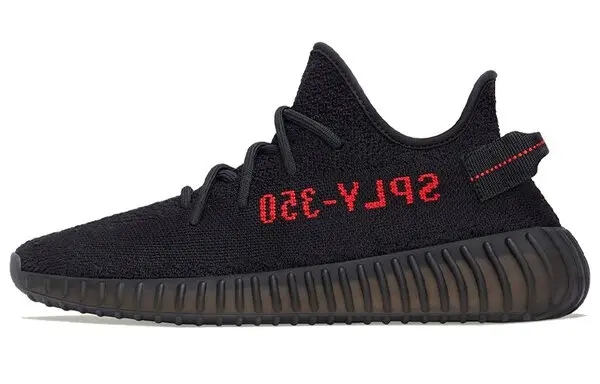 Adidas Yeezy Boost 350 V2 'bred' Sneakers - Core Black/core Black/red