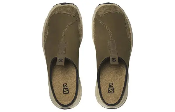 SALOMON Rx Slide Leather Advanced Mules - Kangaroo/safari/black