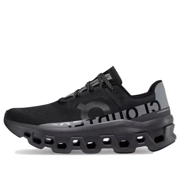 On Cloudmonster Lumos Athletic Sneakers - Black