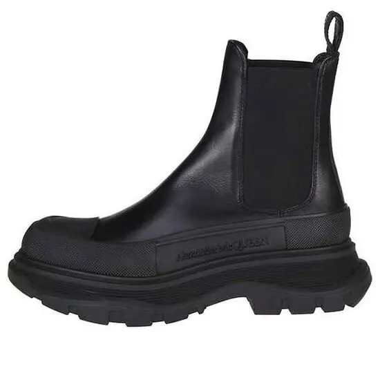 Alexander McQueen Chelsea Tread Ankle Boots - Black