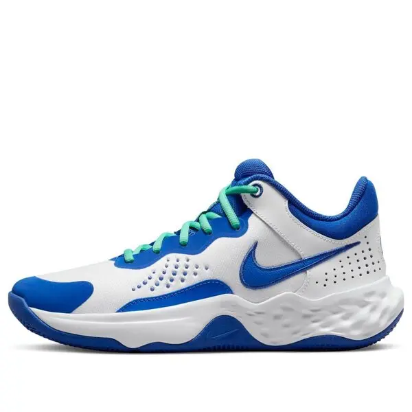 Nike Fly.by Mid 3 Basketball Sneakers - White/blue