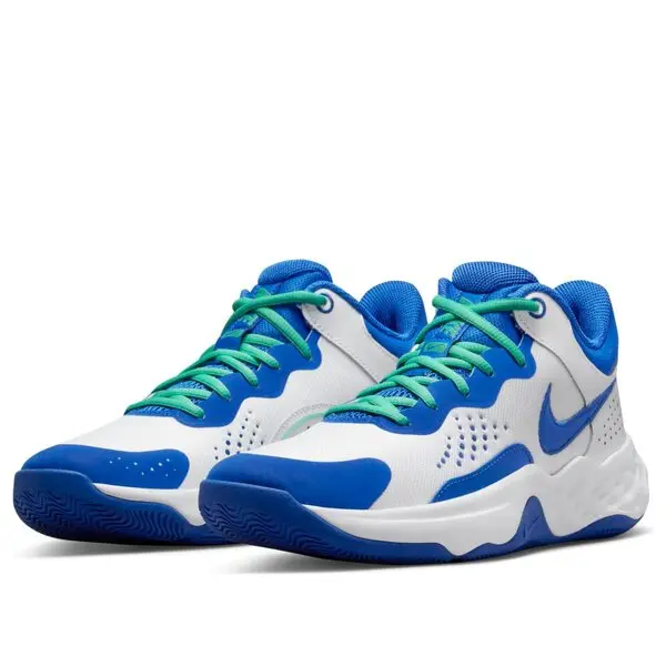 Nike Fly.by Mid 3 Basketball Sneakers - White/blue