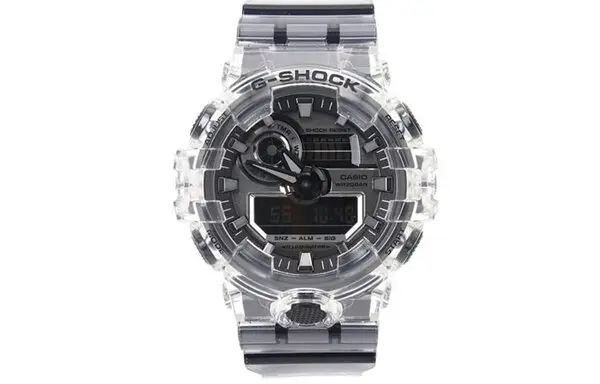 Casio G-shock Analog-digital Translucent Grey Watch - Silver