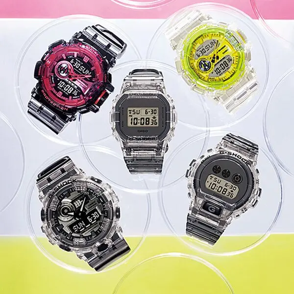 Casio G-shock Analog-digital Translucent Grey Watch - Silver
