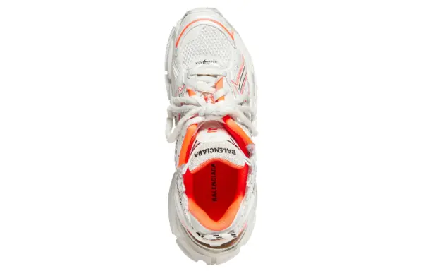 Balenciaga Runner Sneakers - White/orange/black